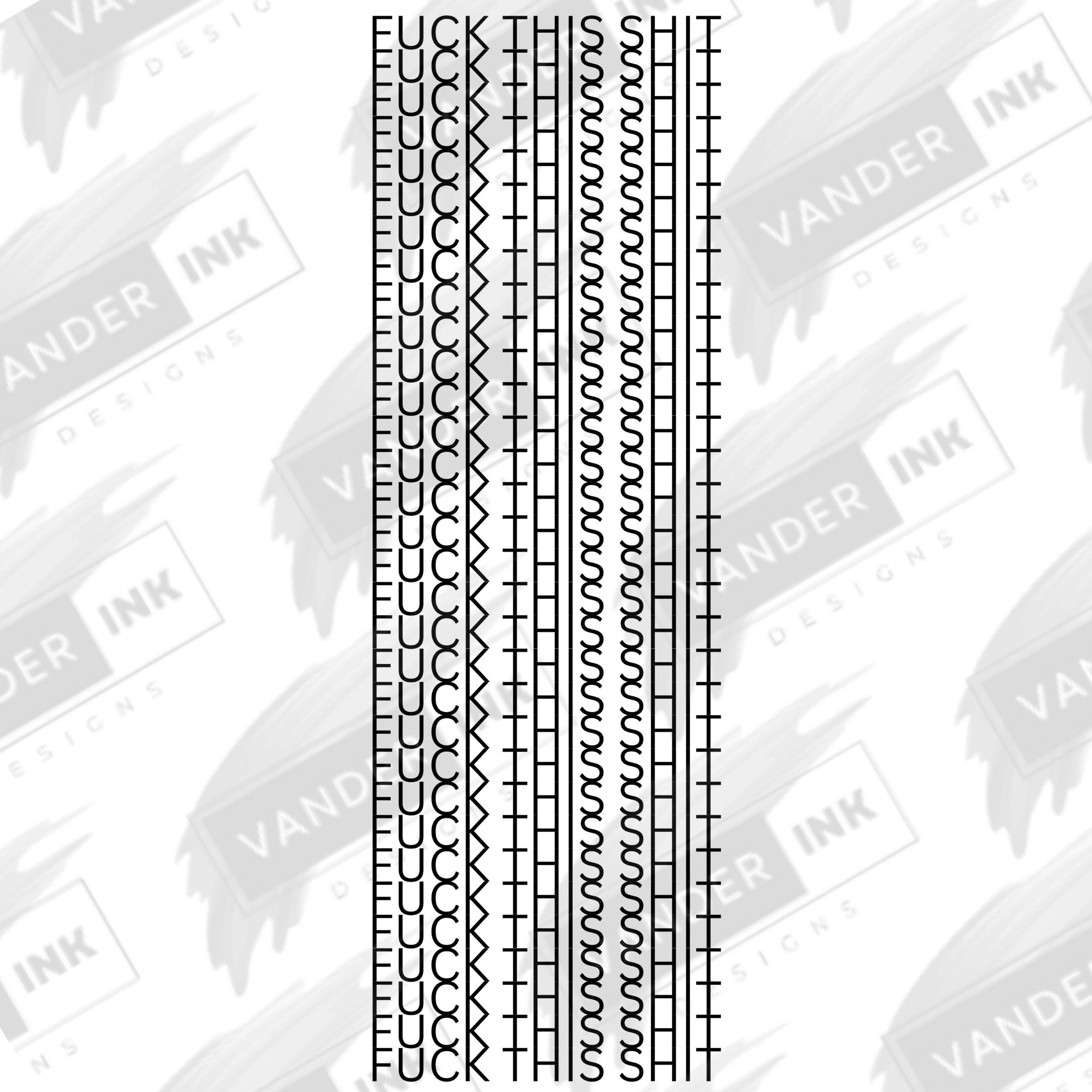 Fuck This Shit Tire Track SVG PNG Digital Download Hidden Secret ...