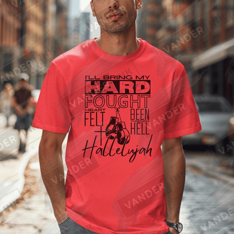 Hard Fought Hallelujah SVG PNG Digital Download Inspirational Modern ...