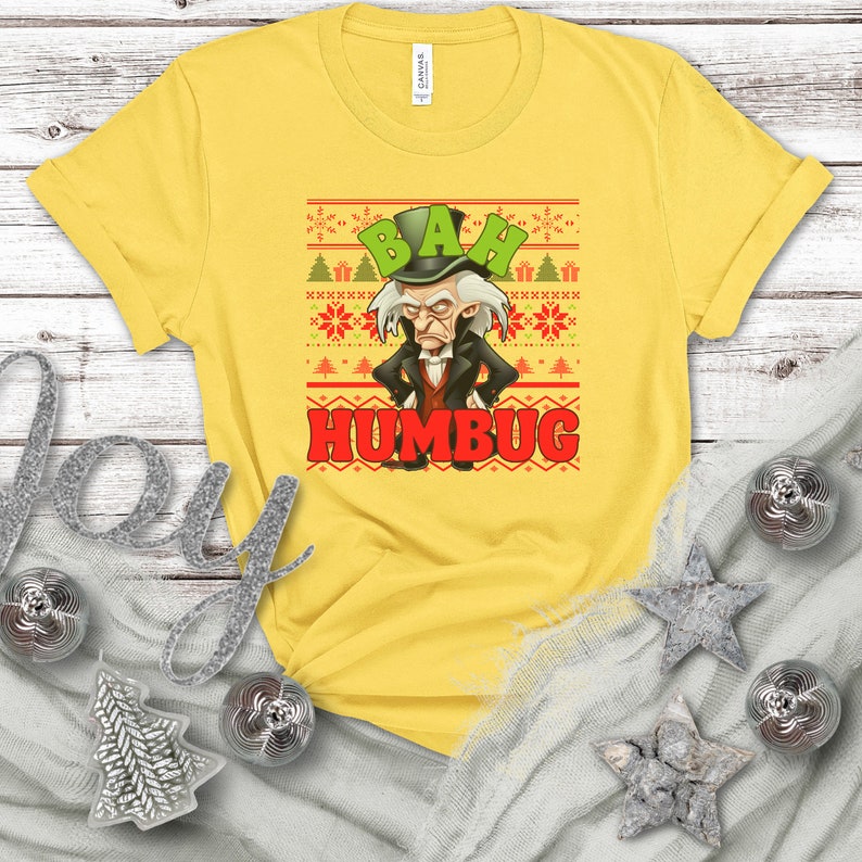 Bah Humbug Ebenezer Scrooge Cartoon A Christmas Carol Charles - Etsy