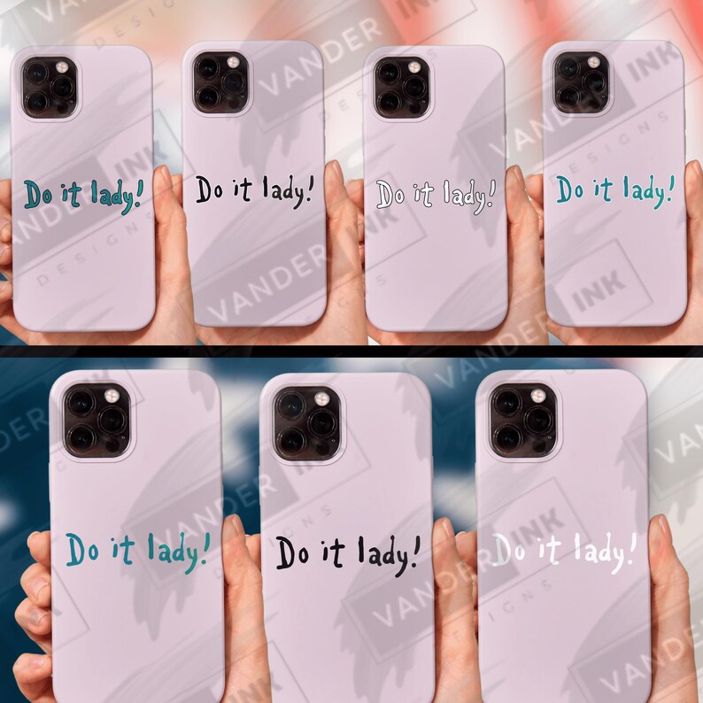 Do It Lady! SVG PNG Digital Download Funny Handwritten Birthday Card ...