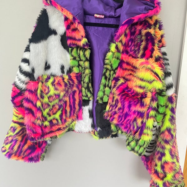 Rainbow Coat Rave - Etsy