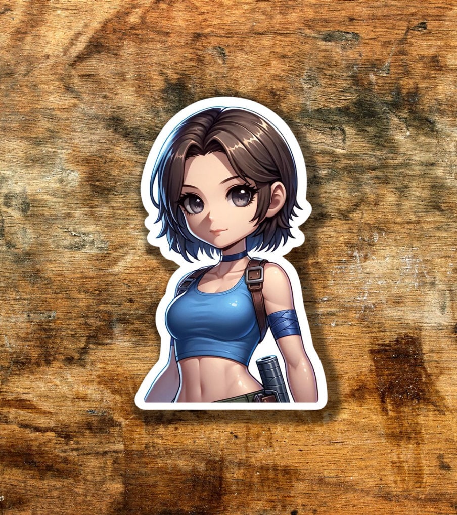 Resident Evil Inspired Chibi Sticker: Horror Gamer Decal for Laptops ...