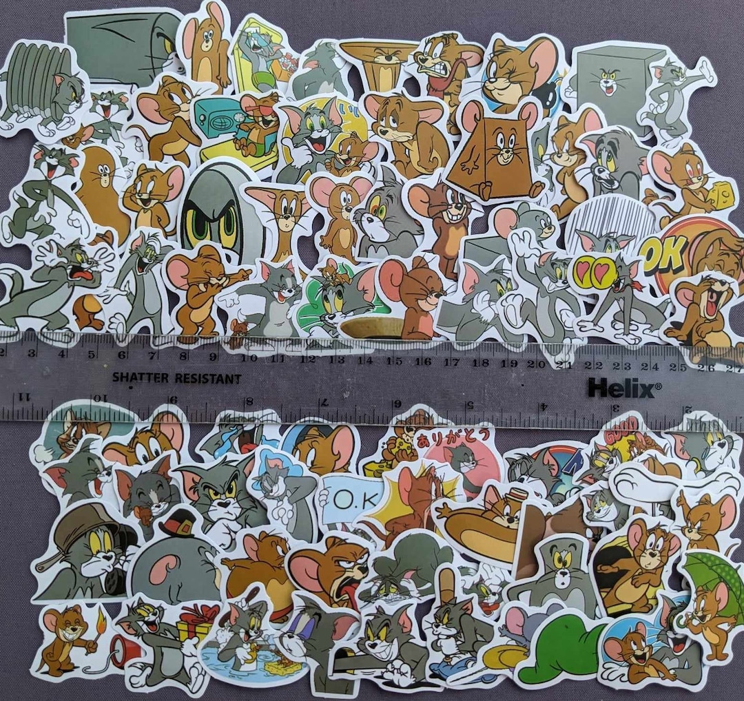 40/80 Tom and Jerry Stickers Cartoon Stickers 5 FREE - Etsy