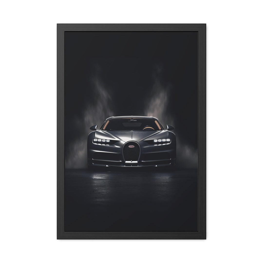 Bugatti Chiron Wall Art for Bedroom Minimalistic Car Poster Print Room ...