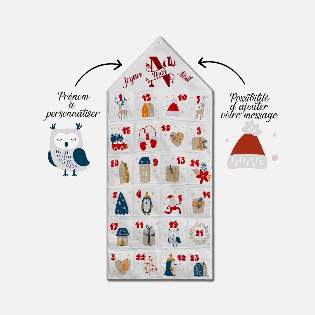 Customizable Fabric Advent/christmas Calendar 2 Models - Etsy