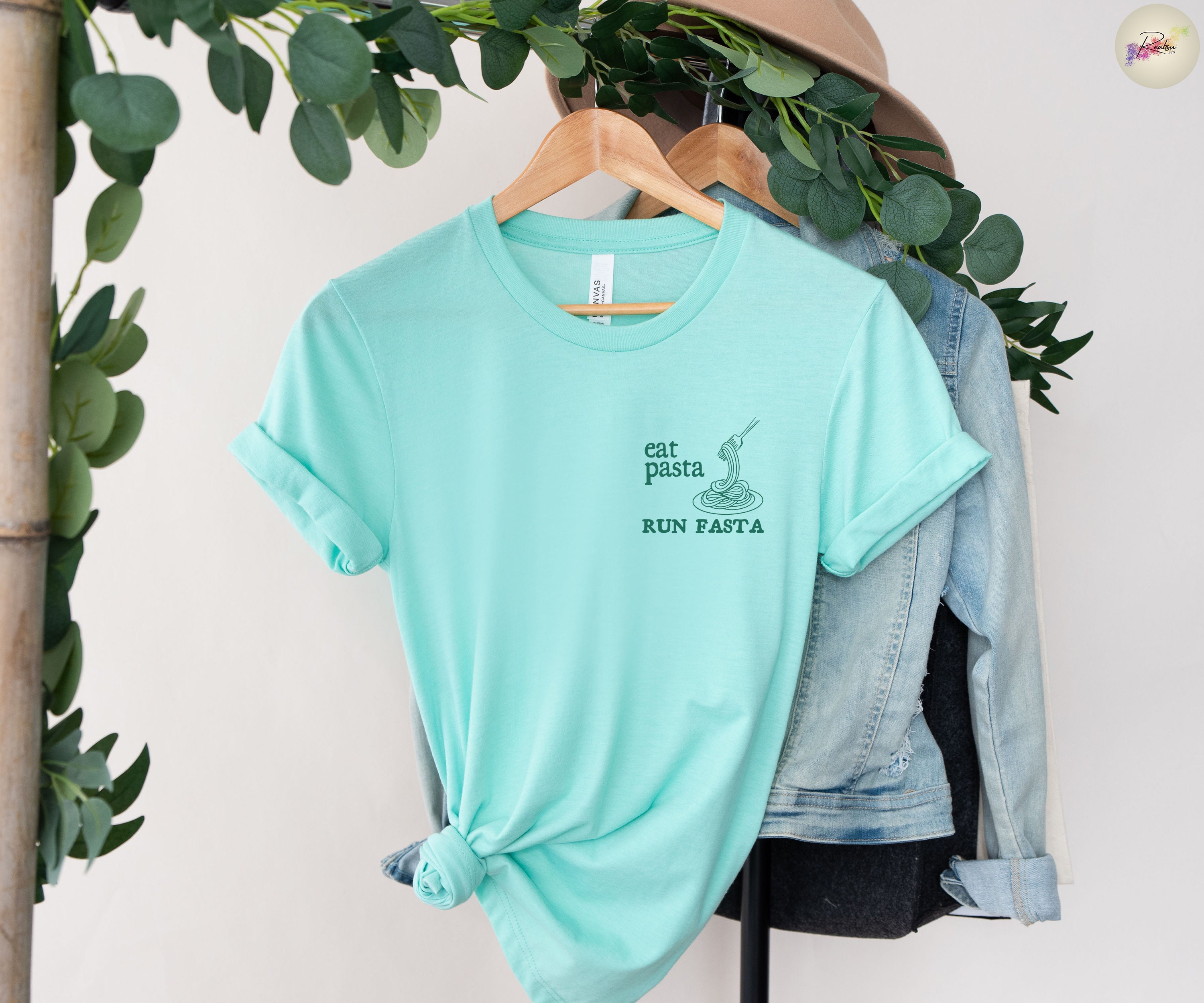 Eat Pasta Run Fasta Pocket Design T-shirt: Foodie Runners Gym Shirt - Etsy