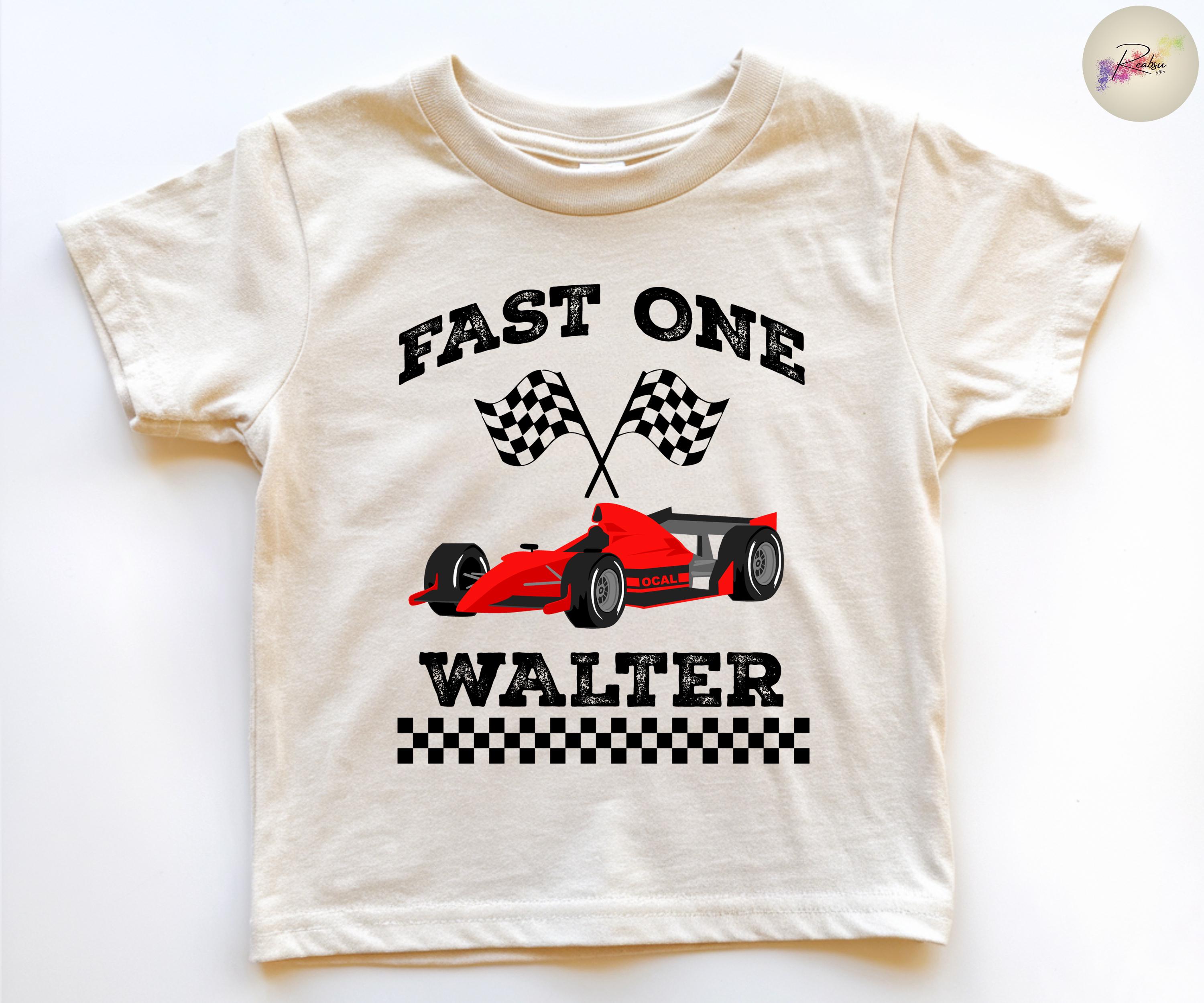 Personalized Fast One Pit Crew T-shirt, Race Car Shirt, Matching Family ...