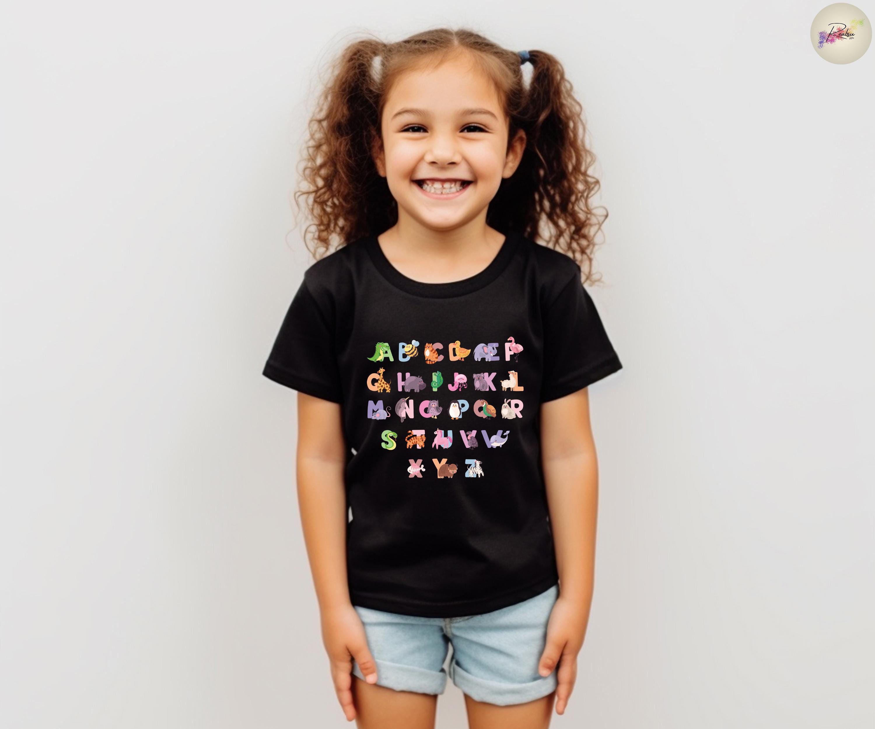 Animal Alphabet Letters T-shirt, Funny School Shirt - Etsy