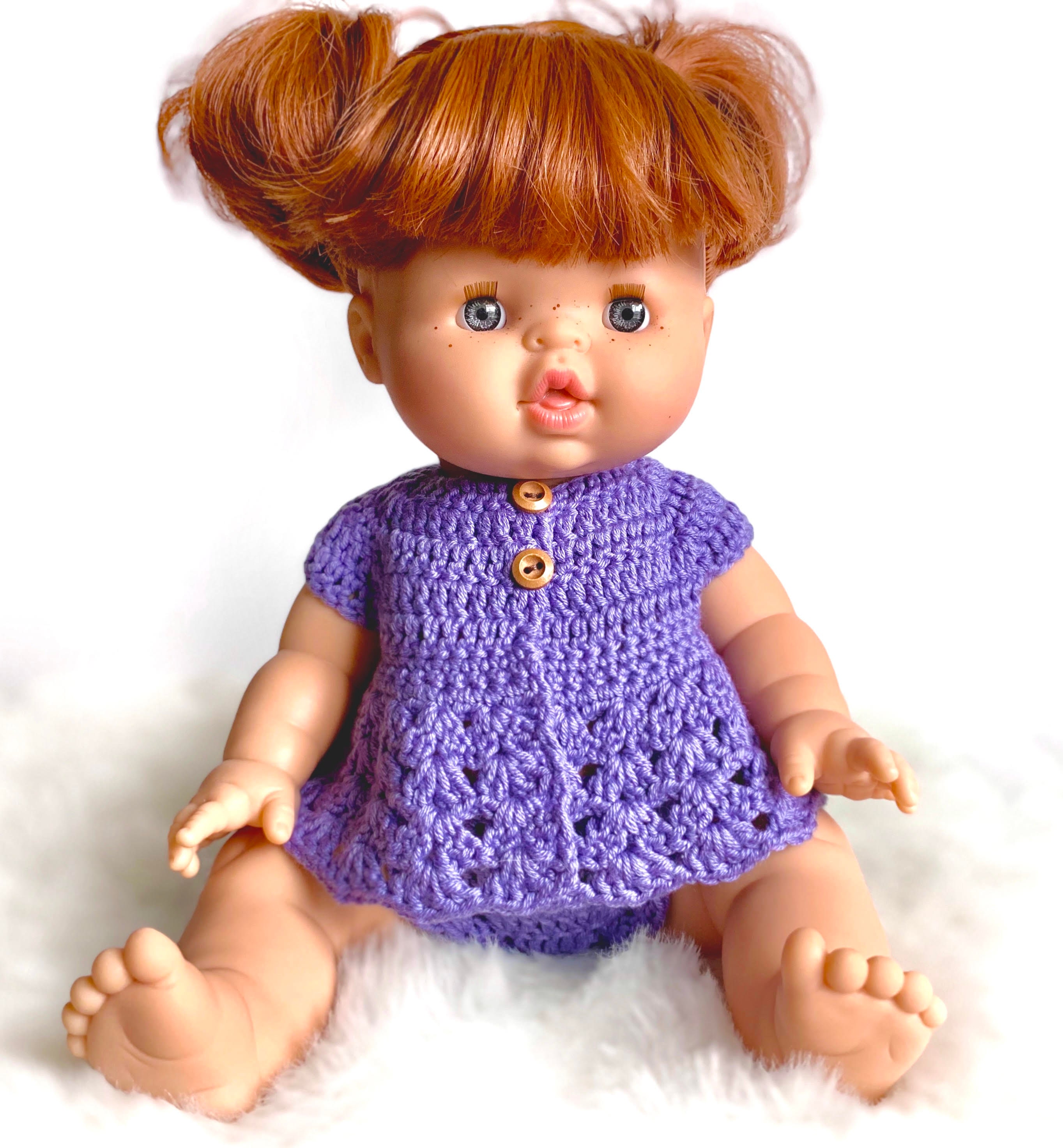 Baby Doll Sweater and Bloomers Crochet Pattern: 13-15" Doll Clothes ...