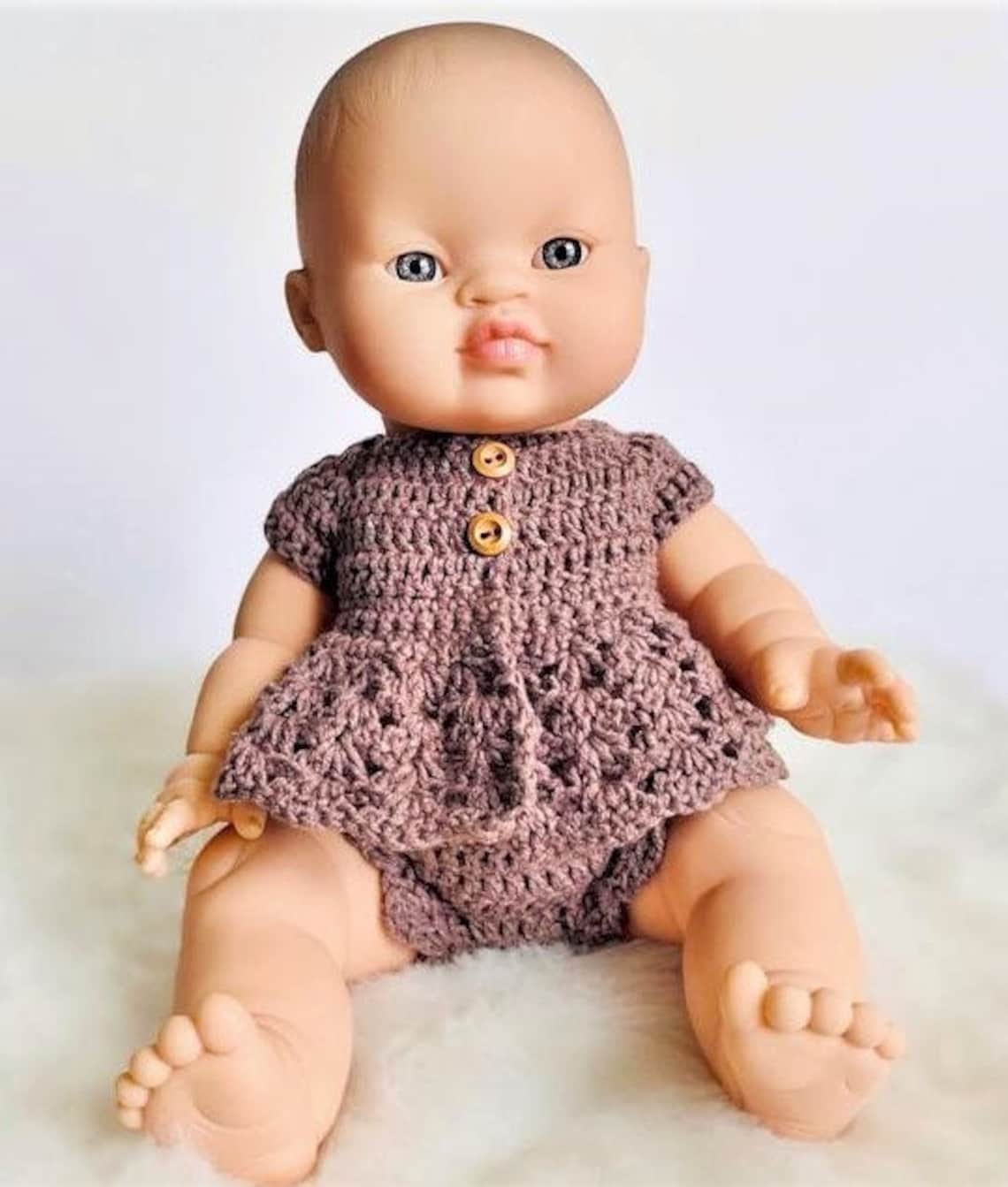 Baby Doll Sweater and Bloomers Crochet Pattern: 13-15" Doll Clothes ...