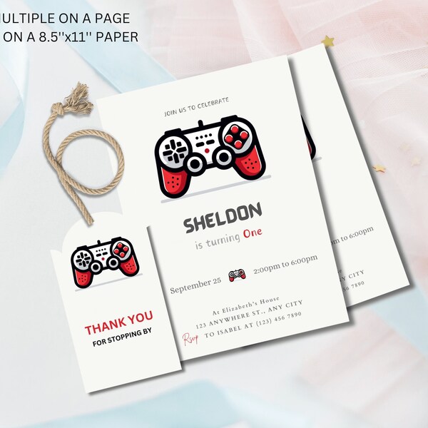 Nintendo Switch Invitation - Etsy