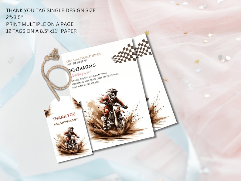 Dirt Bike Birthday Invitation, Any Age, Race on Over, Motorcycle Invite ...