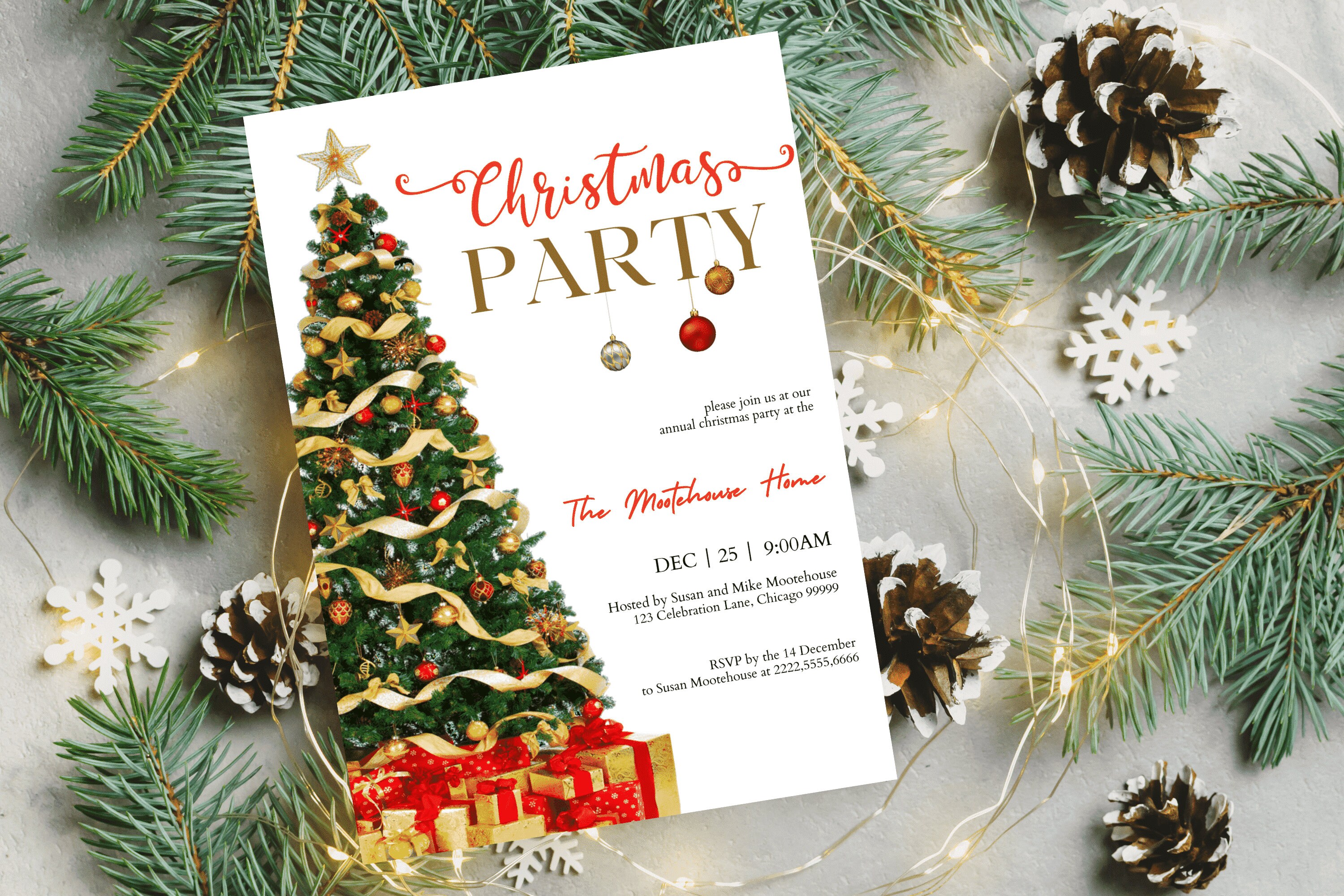 Christmas Party Invitation Christmas Party Invite Christmas Party ...