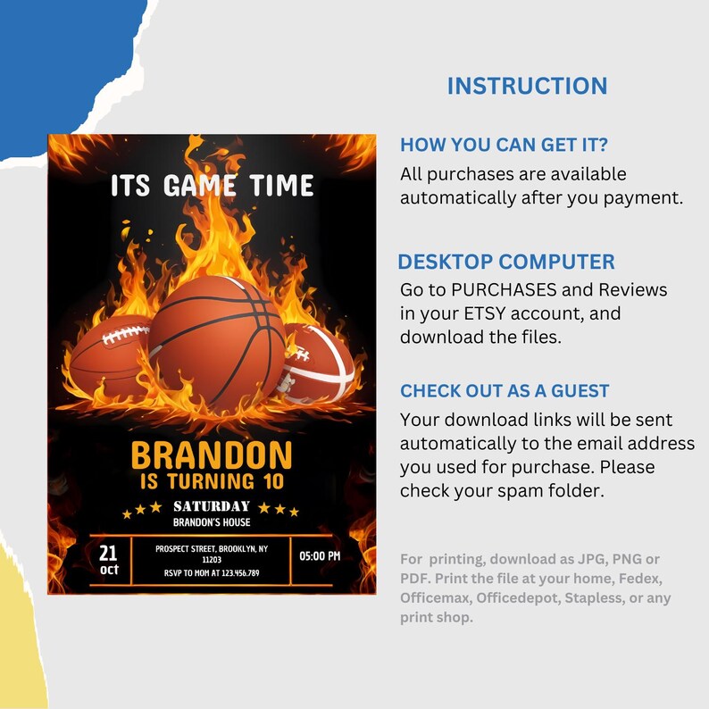 Editable All Star Sports Birthday Invitation (digital Download) - Etsy