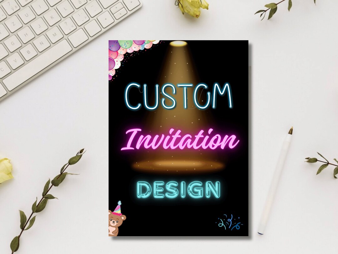 Custom Invitation for Birthday Invite Custom Birthday Invitation Custom ...