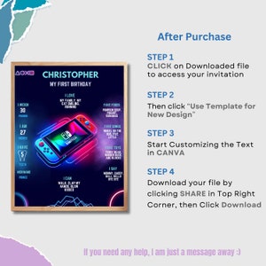 Gamer Milestone Poster Gaming Birthday Party Gamer Birthday Sign Gamer ...