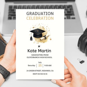 Graduation Invitation High School Graduation Invitation College ...