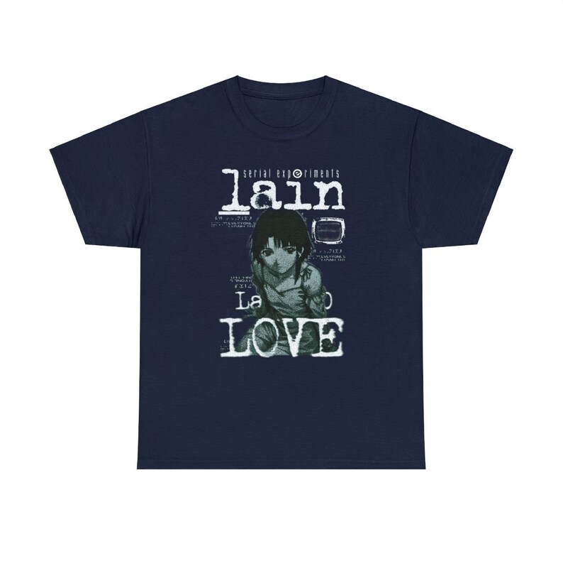 Serial Experiments Lain Shirt, Y2k Present, Anime 90s, Lain Vintage ...