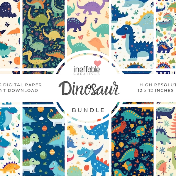 Dinosaur Seamless Patterns - Etsy