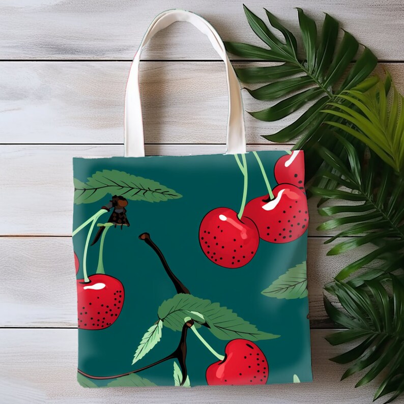 10 Seamless Cheeky Cherries Themed Patterns | Digital Paper Scrapbook ...