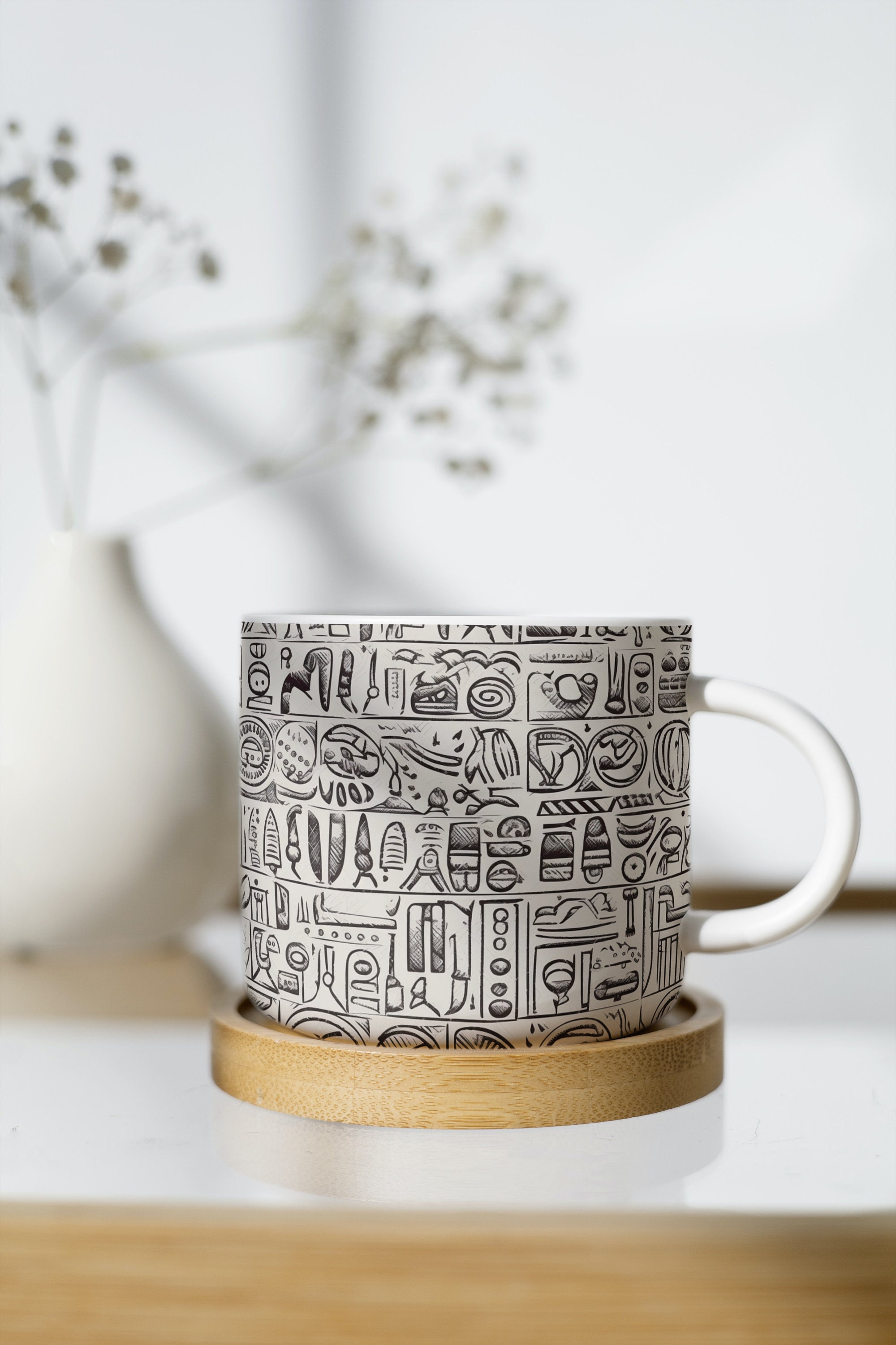 Hieroglyphic Patterns: 10 Seamless Digital Papers (3600x3600 JPG) - Etsy