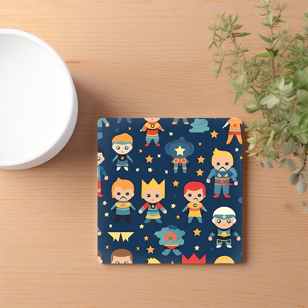 10 Seamless Superhero Themed Patterns | Digital Paper Scrapbook ...