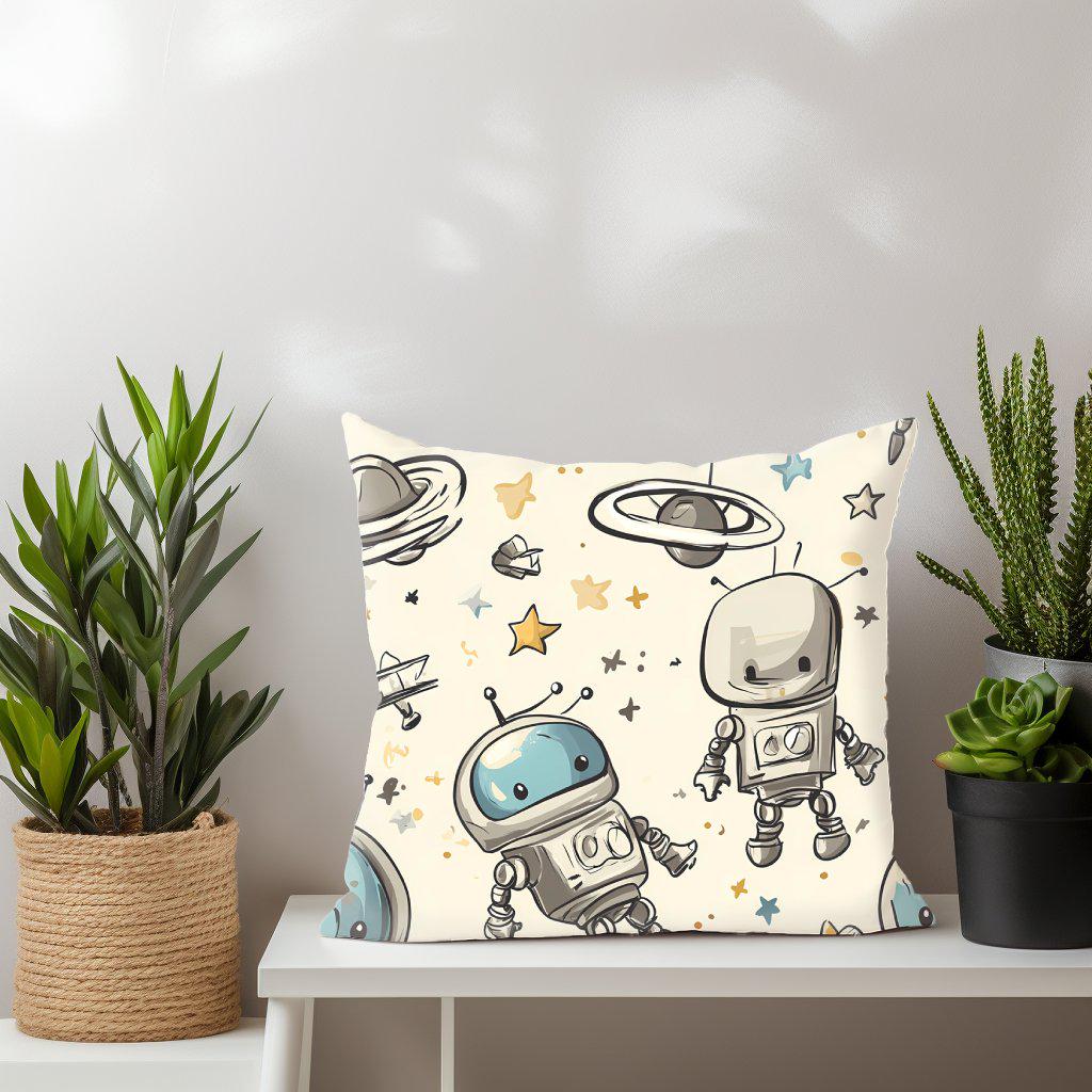 Space Robots Themed Patterns | Digital Paper Scrapbook Patterns ...
