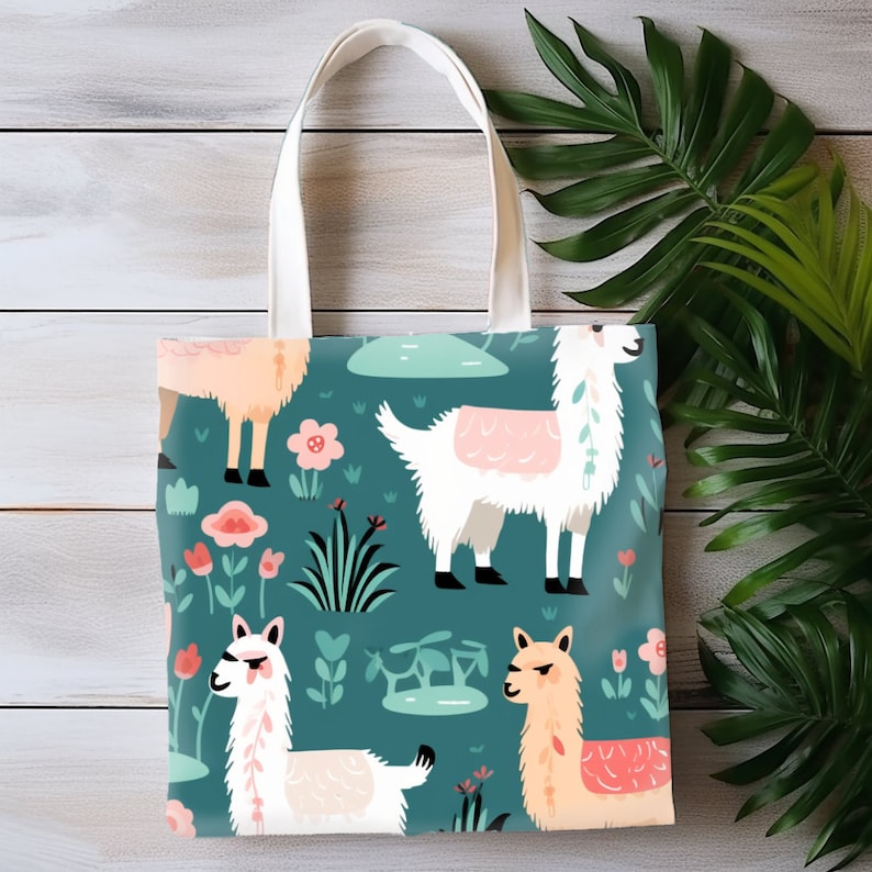 10 Seamless Llamas & Alpacas Patterns | Digital Paper Scrapbook ...