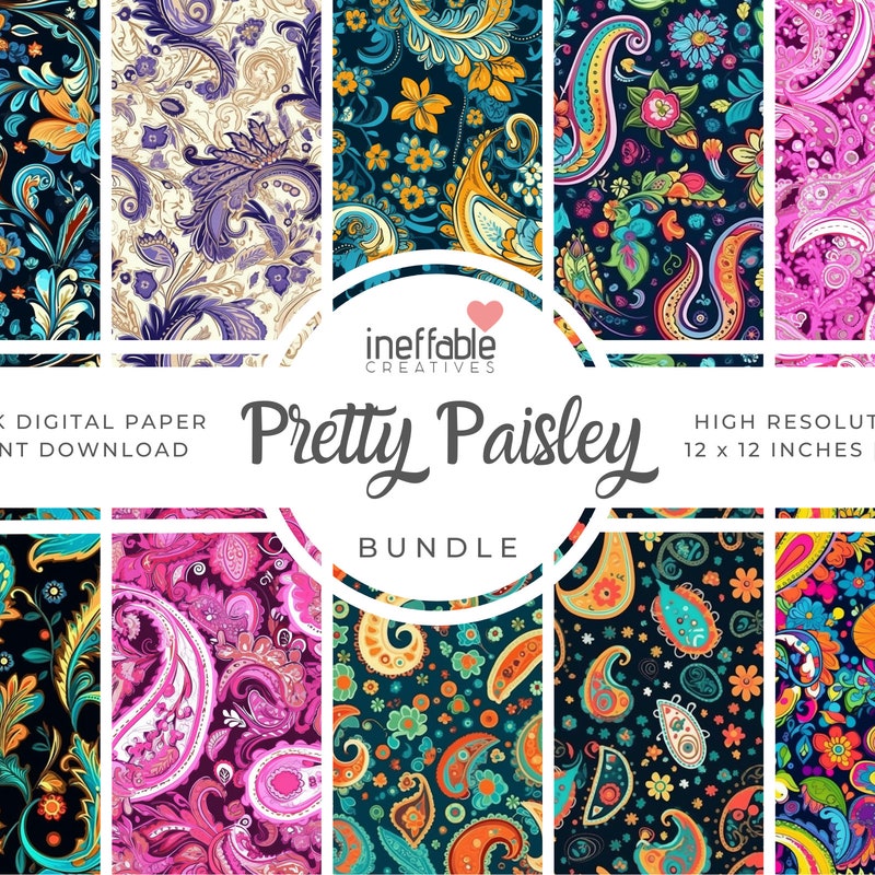 Paisley Paper - Etsy