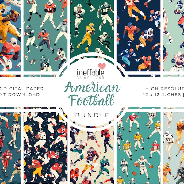 Nfl Scrapbook Paper - Etsy