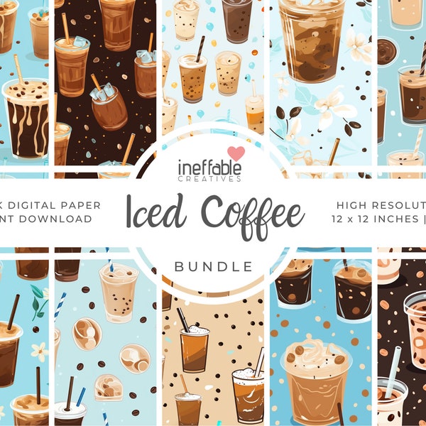 Coffee Themed Scrapbook Paper - Etsy
