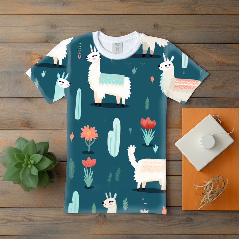 10 Seamless Llamas & Alpacas Patterns | Digital Paper Scrapbook ...