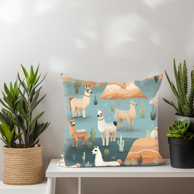 10 Seamless Llamas & Alpacas Patterns | Digital Paper Scrapbook ...