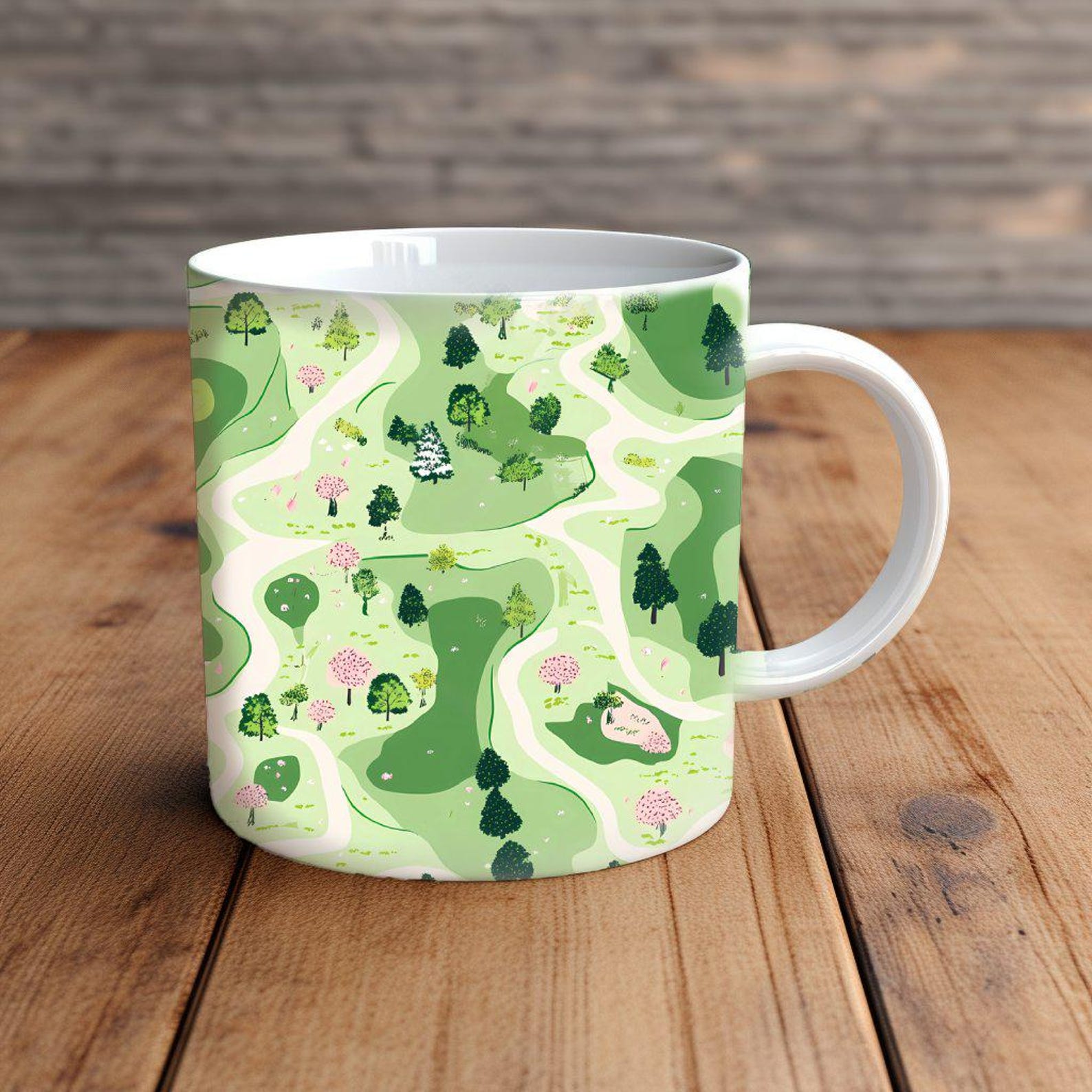 Golf Course Pattern Paper: Seamless Scrapbook Backgrounds (digital ...