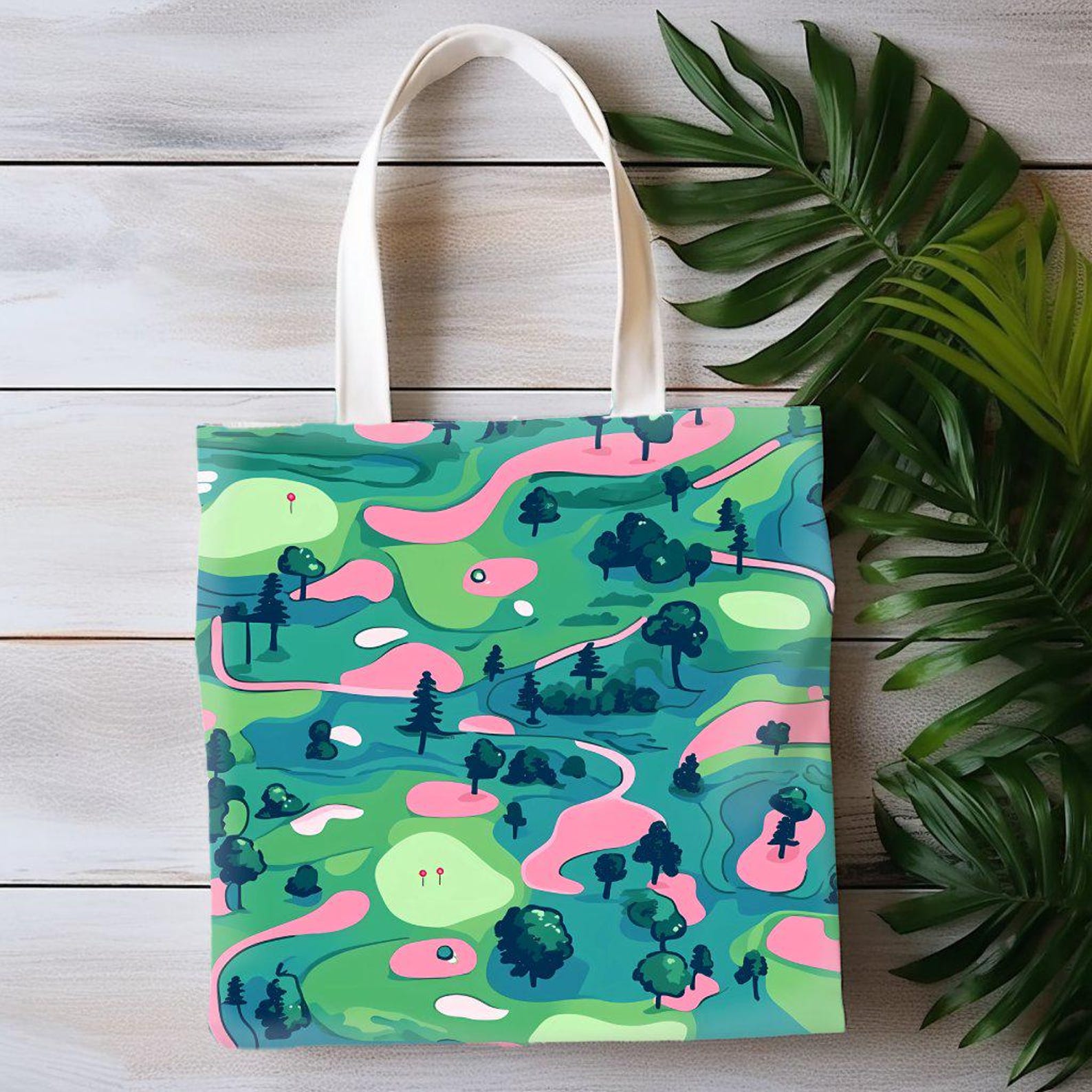 Golf Course Pattern Paper: Seamless Scrapbook Backgrounds (digital ...