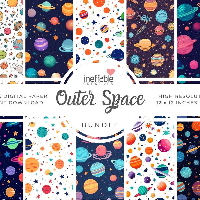 Scrapbook Paper Set - Etsy