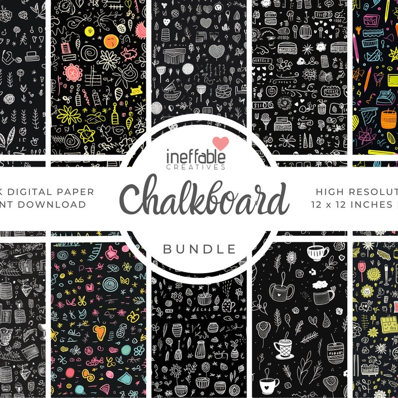 Chalkboard Pattern - Etsy
