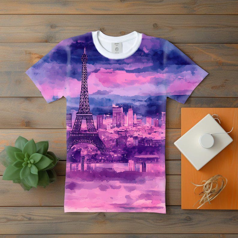 The Eiffel Tower Themed Patterns | Digital Paper Scrapbook Patterns ...