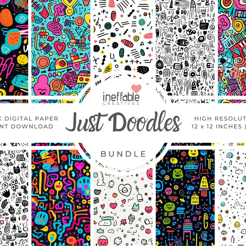 Doodle Pattern - Etsy