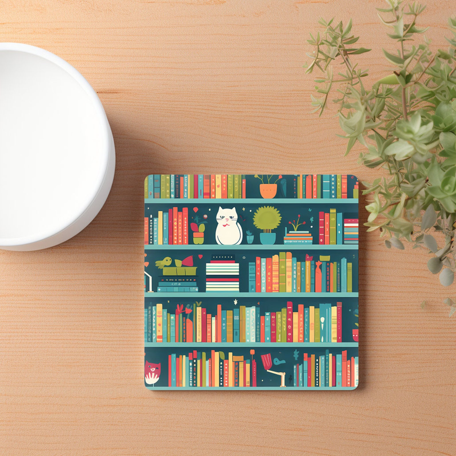 10 Seamless Book Shelf Patterns | Digital Paper Scrapbook Patterns ...