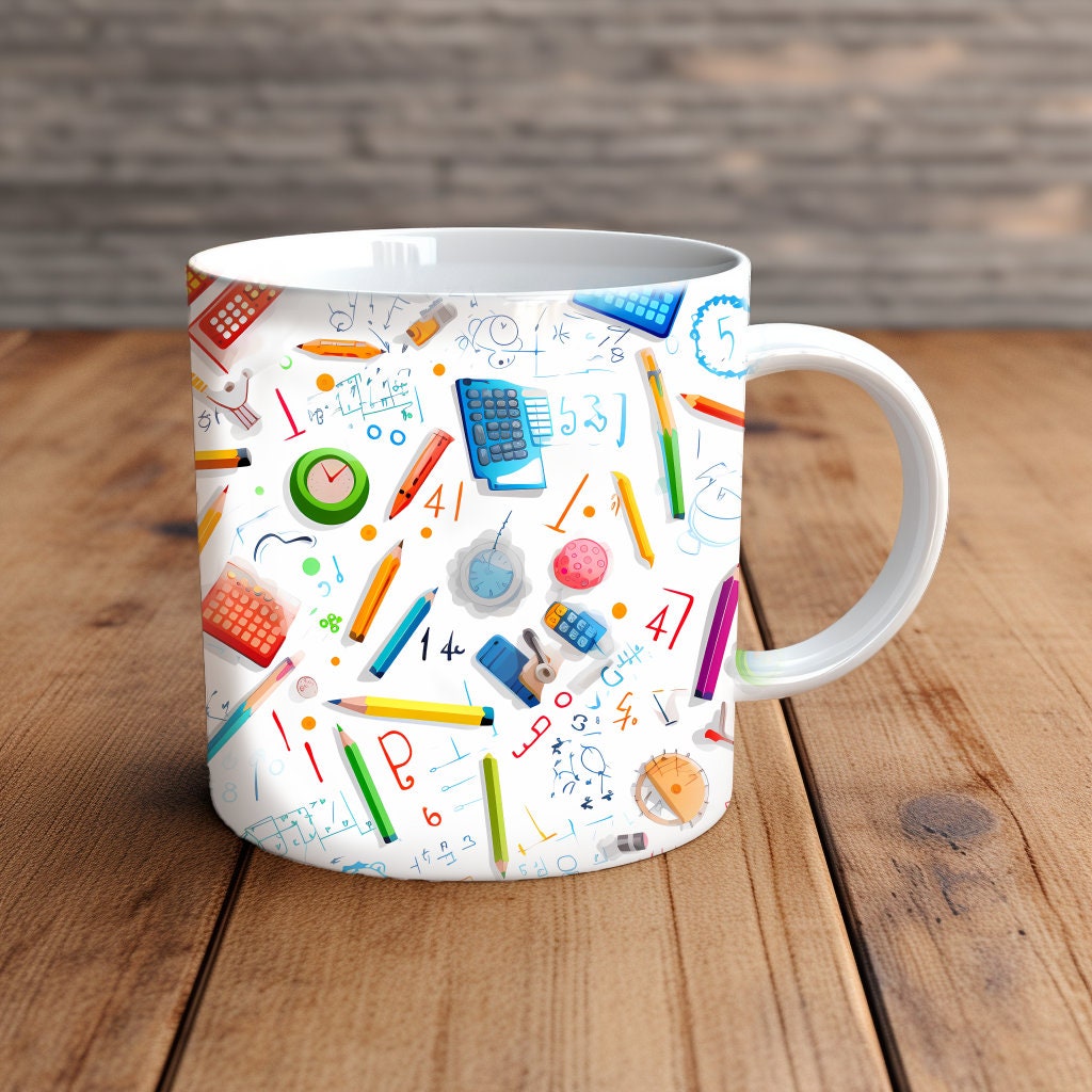 10 Seamless Maths & Numeracy Patterns | Digital Paper Scrapbook ...