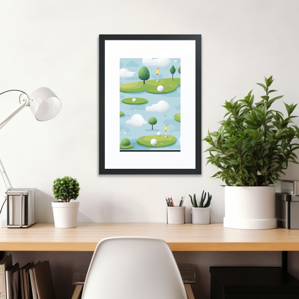 Golf Course Seamless Pattern: Digital Paper Pack (digital Download) - Etsy