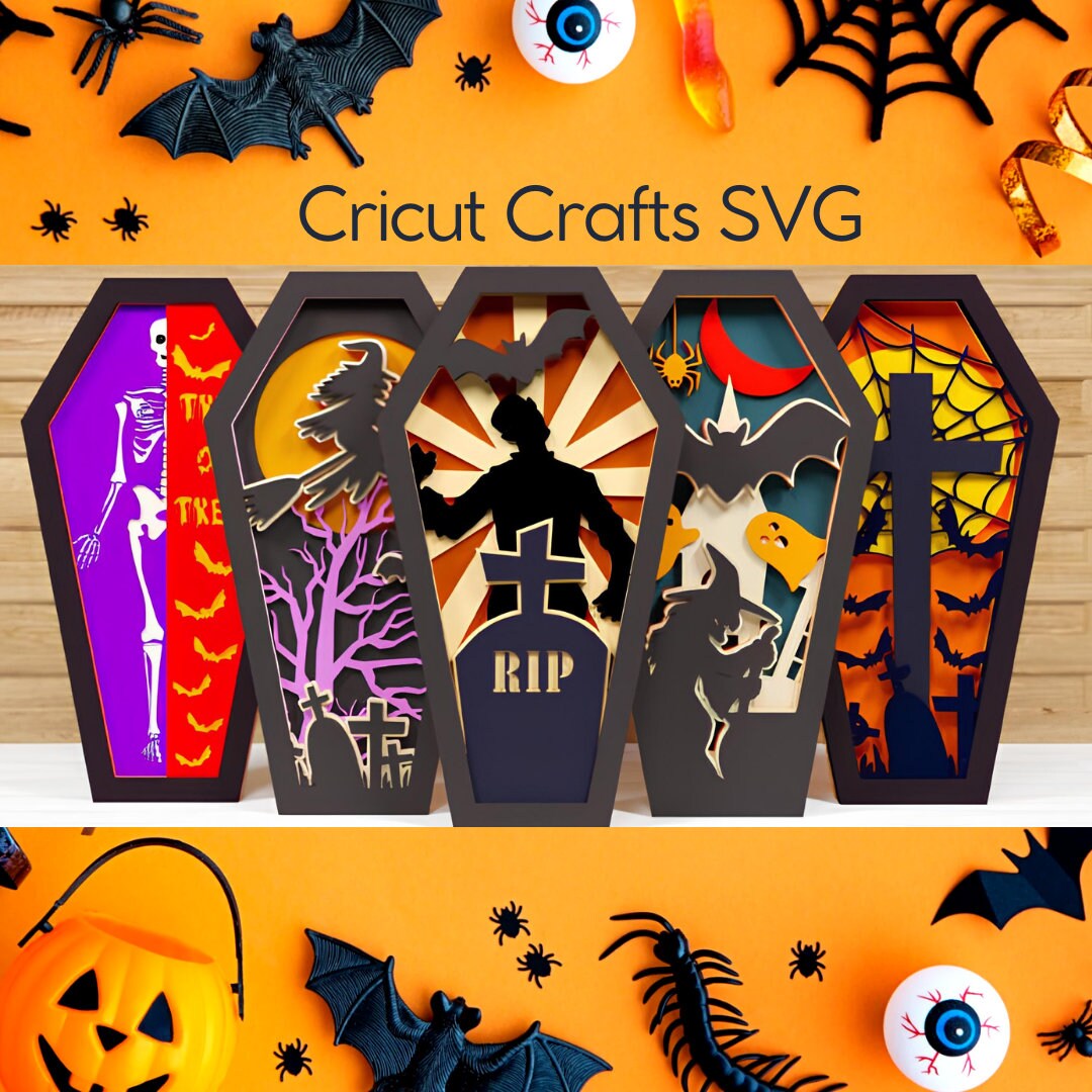 Halloween Svg Laser Cut File Bundle and 3d Laser Cut Models, Glowforge ...