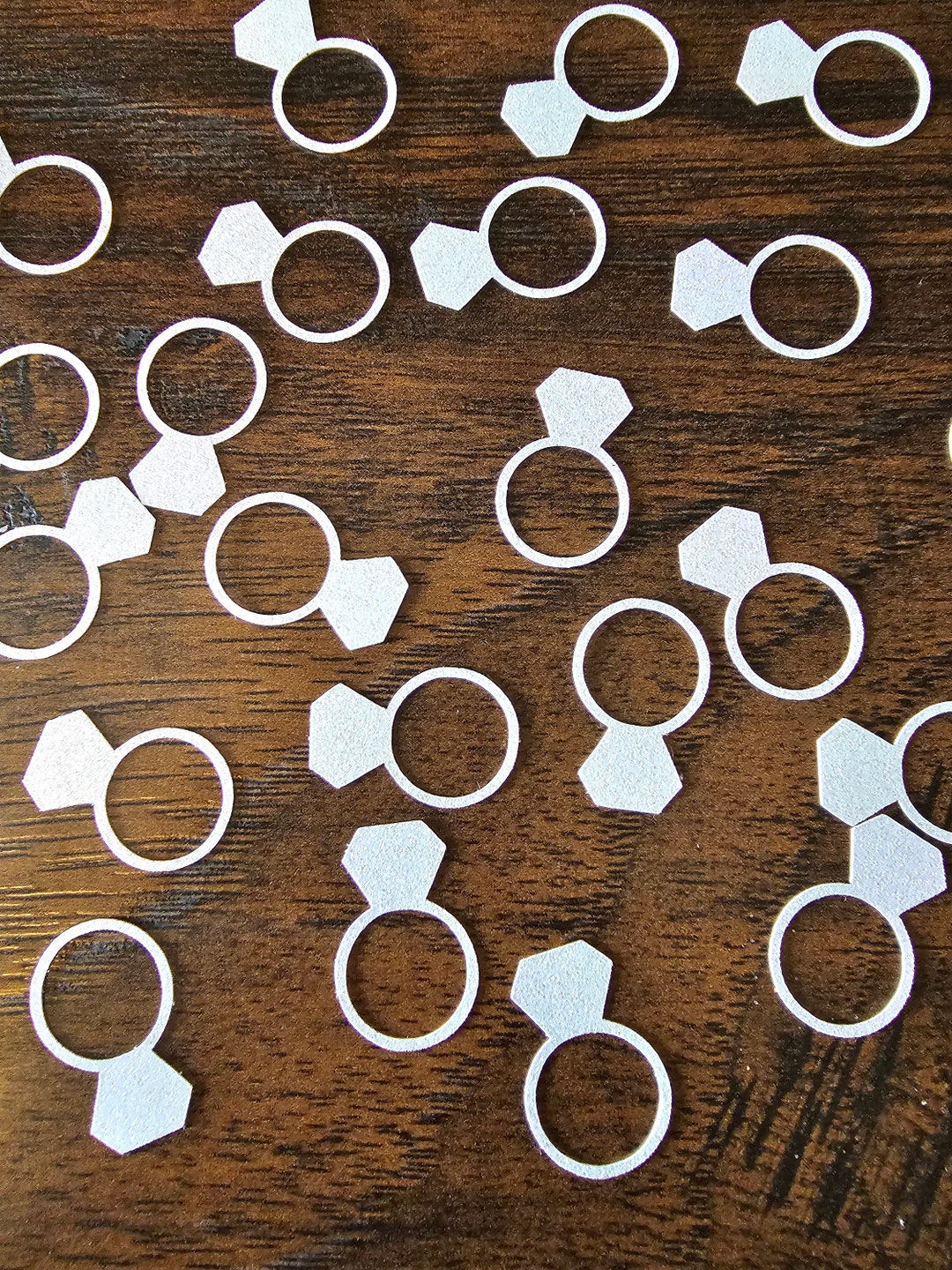 Diamond Ring Confetti, 50 Pieces, Wedding Confetti, Bridal Shower ...