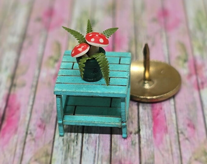Miniature, 1/48th Quarter Scale, Hand Decorated, Flower Pot With ...