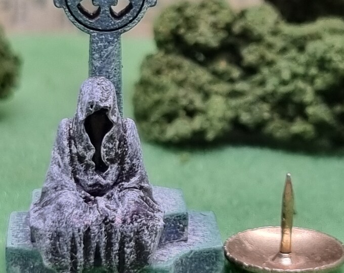 Miniature, 1/48th Scale, Hand Finished, Sitting Faceless Ghost or Grim ...