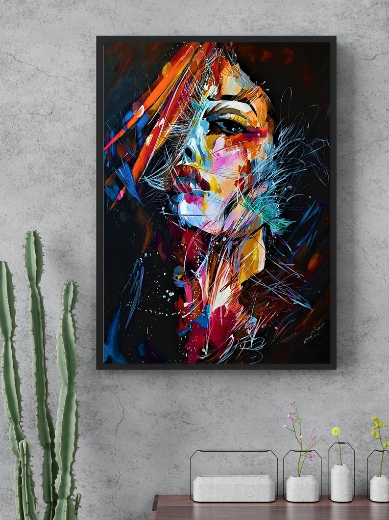 Painting of Color Rebellion Printable Abstract Wall Art - Etsy