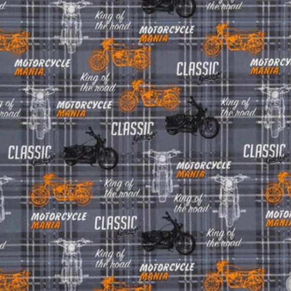 Harley Davidson Fabric by the Yard - Etsy