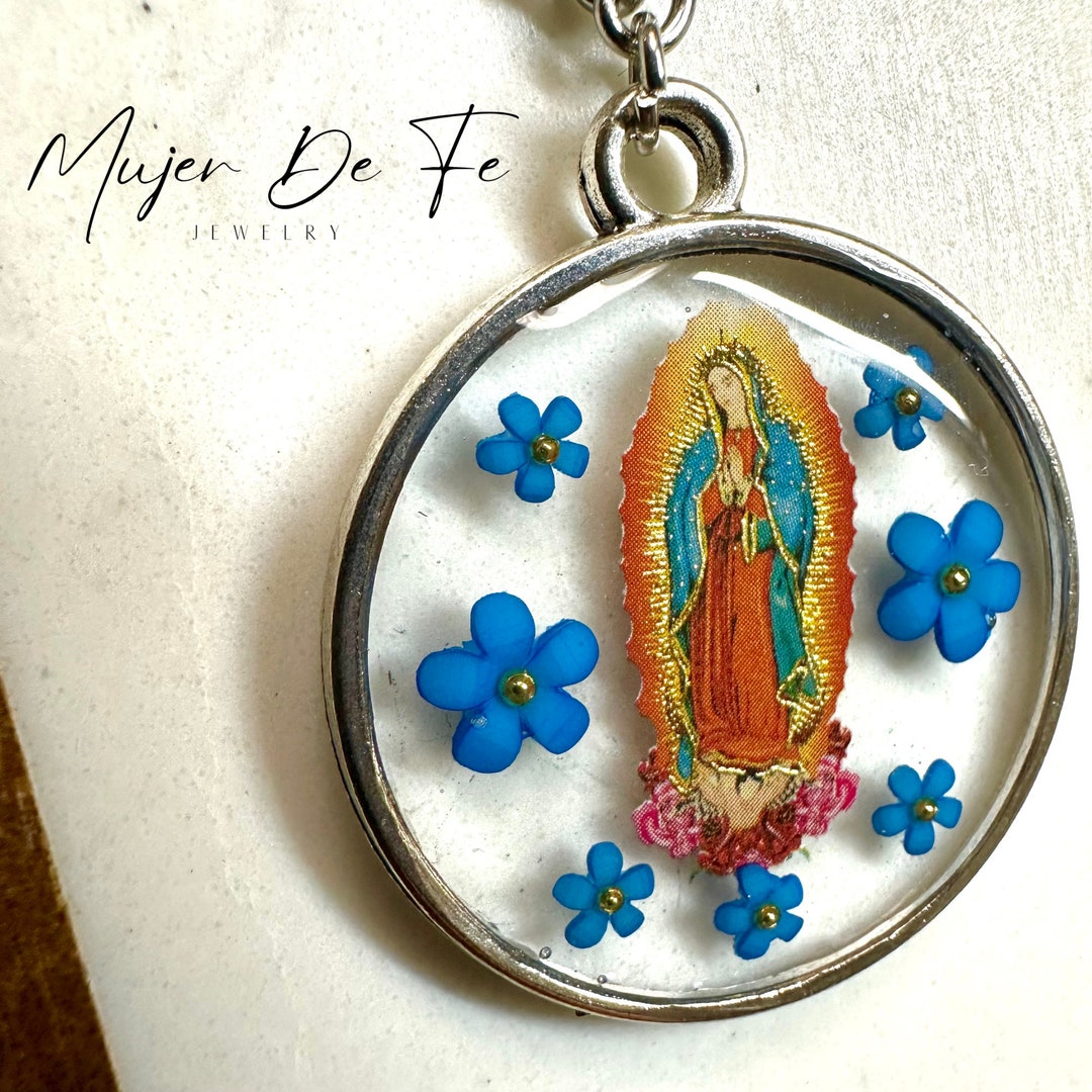 Virgencita Pendant | Medalla Virgen De Guadalupe | Virgen Mary Necklace ...