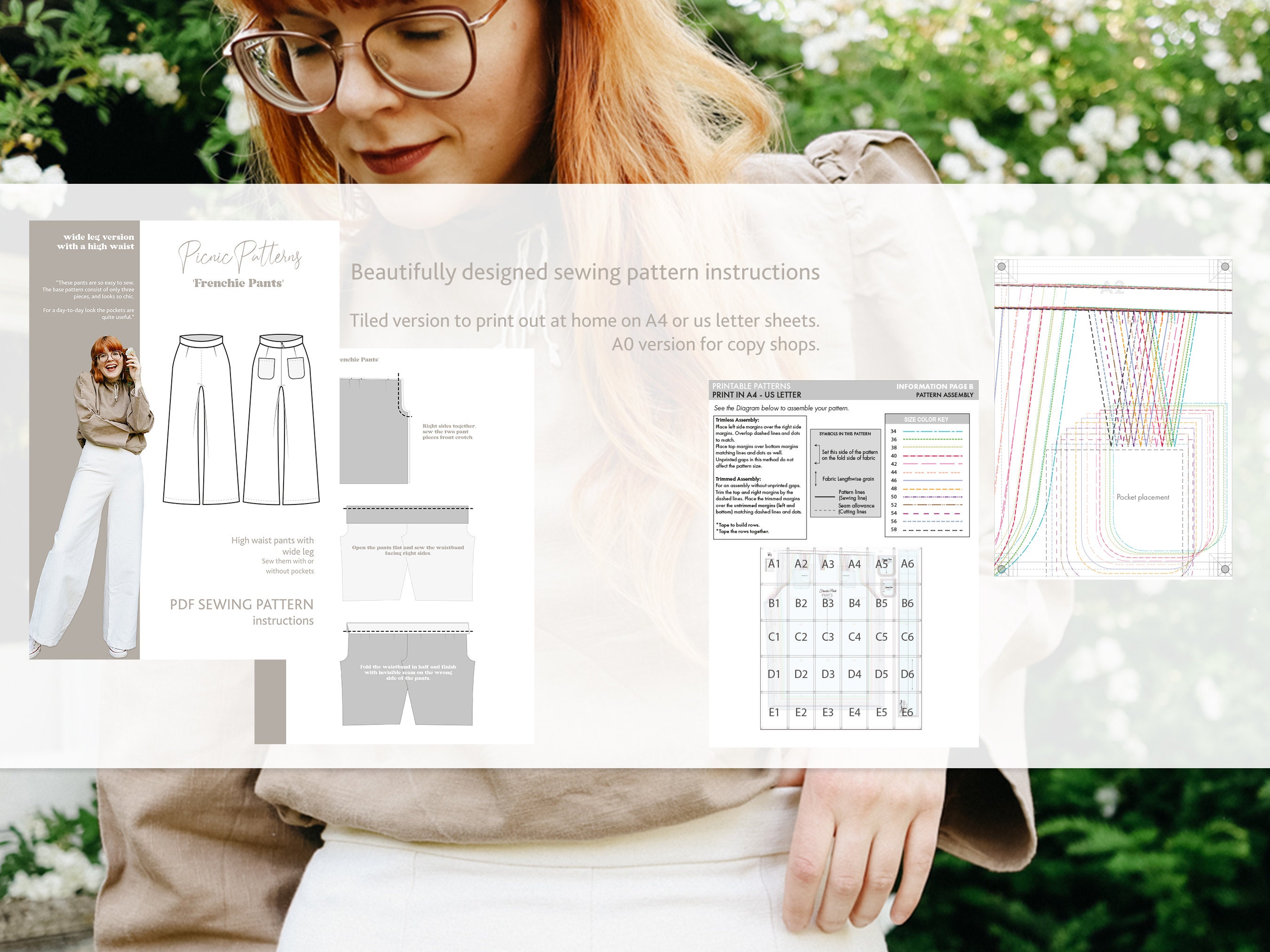 Pants PDF Sewing Pattern frenchie Pants Easy to Sew Beginner Friendly ...